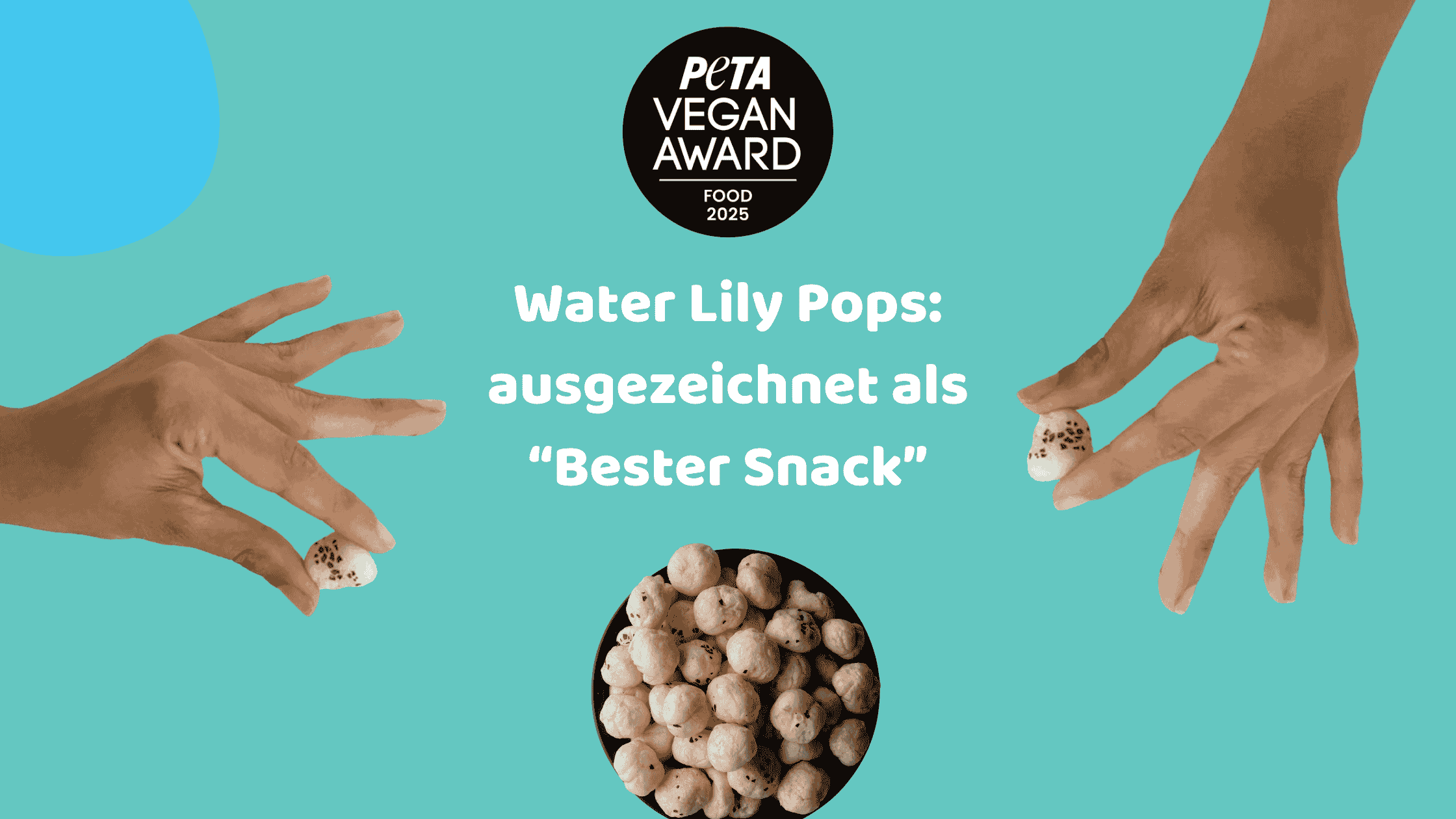Water Lily Pops: PETA Vegan Award 2025 für den „Besten Snack“! – Just Nosh