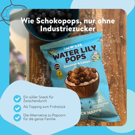 Water Lily Pops Coconut & Cacao 8er Box – Just Nosh