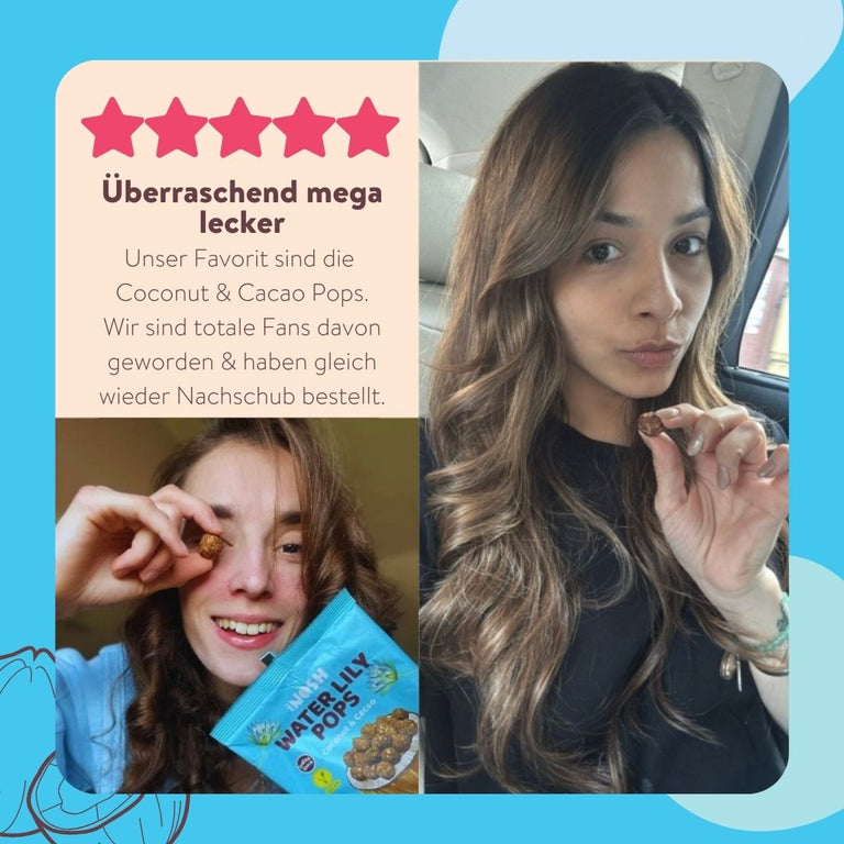 Water Lily Pops Coconut & Cacao 8er Box – Just Nosh