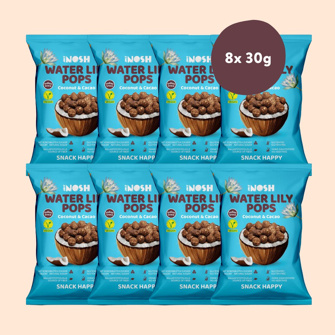 Water Lily Pops Coconut & Cacao 8er Box – Just Nosh